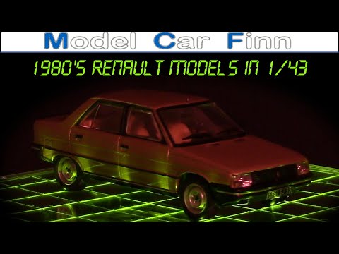 1980's Renault cars in 1/43 scale