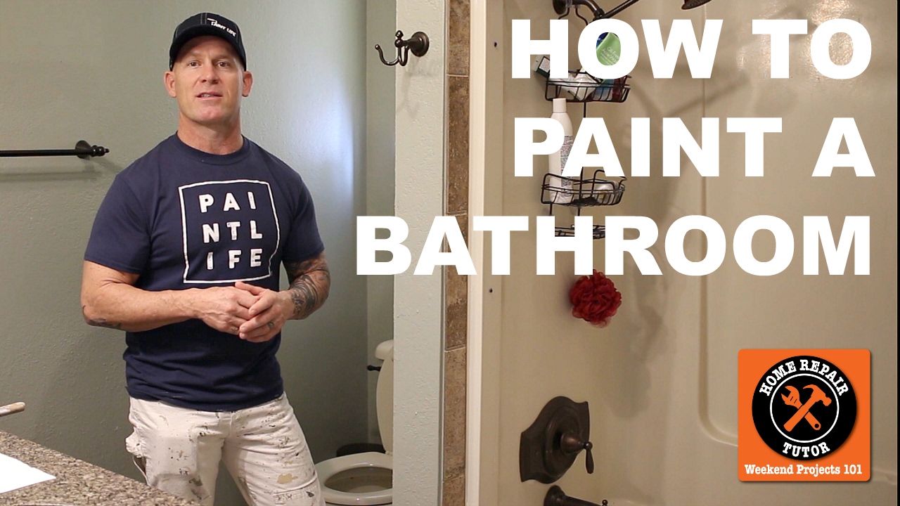 5 Quick Tips to Paint a Bathroom with The Idaho Painter -- by Home Repair Tutor