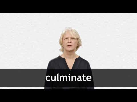CULMINATE definition and meaning | Collins English Dictionary