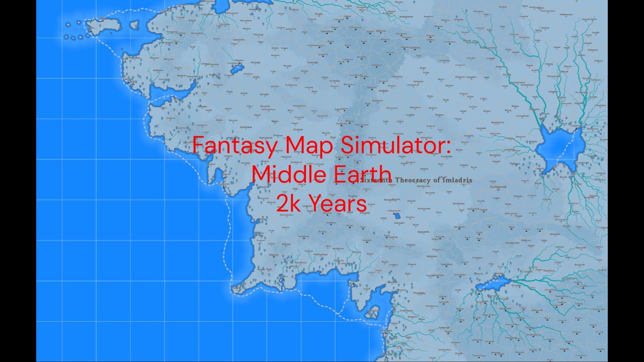 Fantasy Map Simulator: Middle Earth | Timelapse