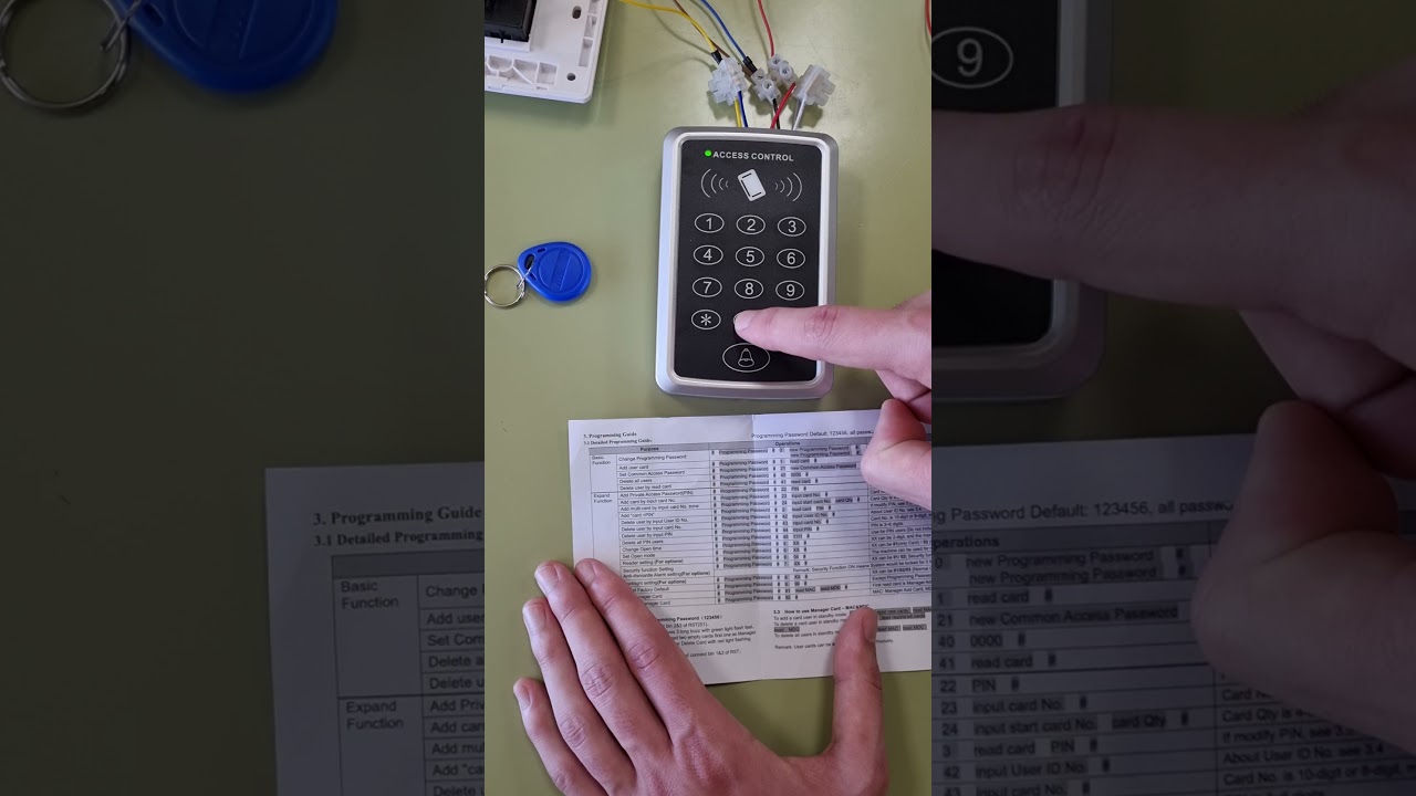 Control de acceso con tarjeta y pin(5)