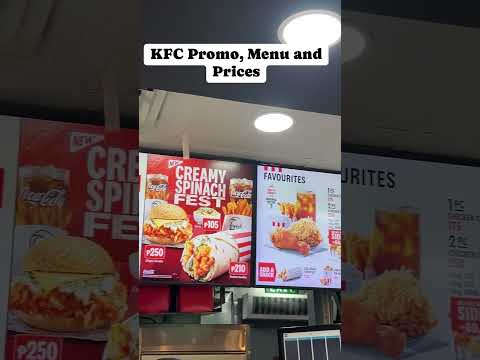 KFC Promo Deals, Menu and Prices. #KFC #kfcchicken #kfcphilippines #KFChallenge #kfcmenu #kfcprice