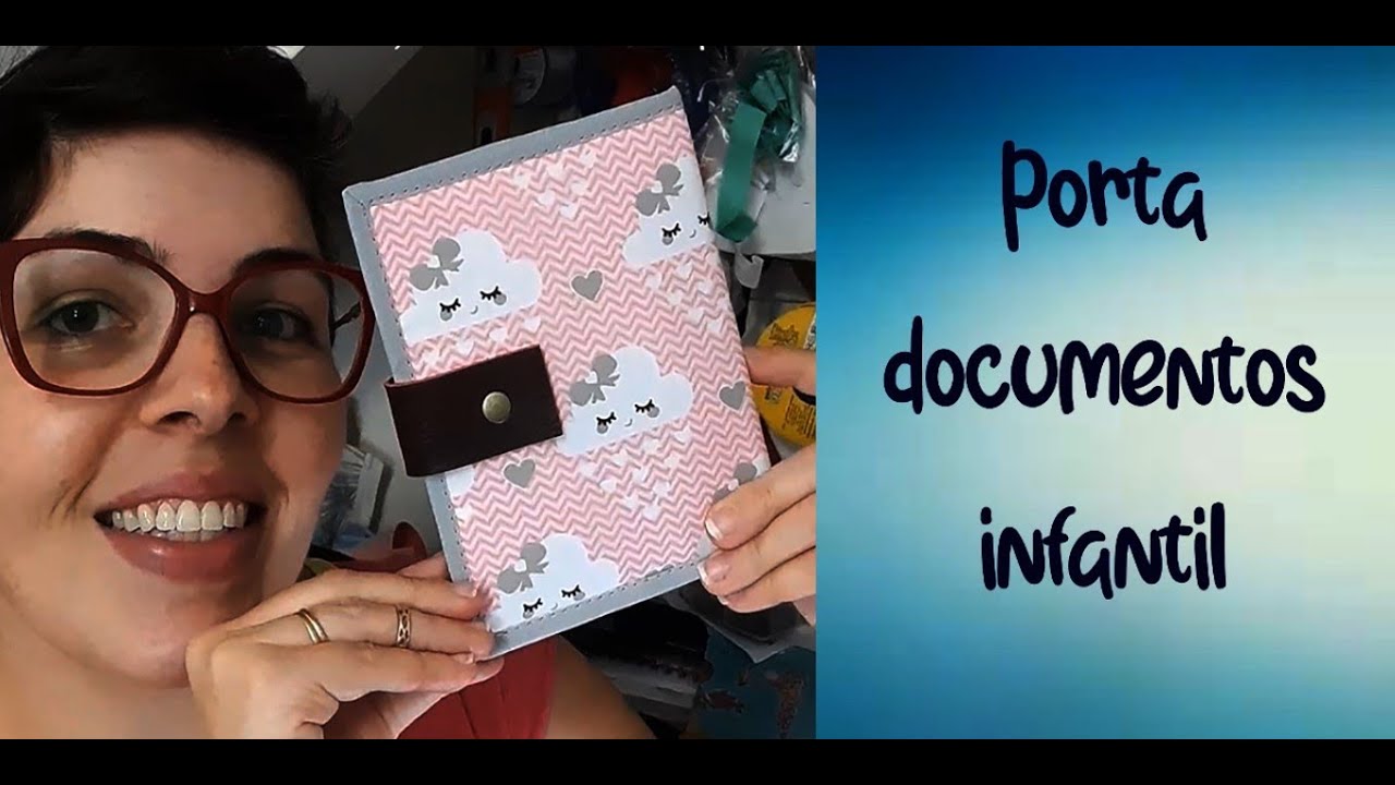 PORTA DOCUMENTOS INFANTIL .. PASSO A PASSO COMPLETO