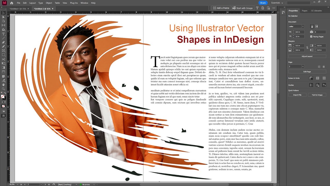 How to Use Illustrator Vector Shapes in InDesign | Adobe Workflow Tutorial