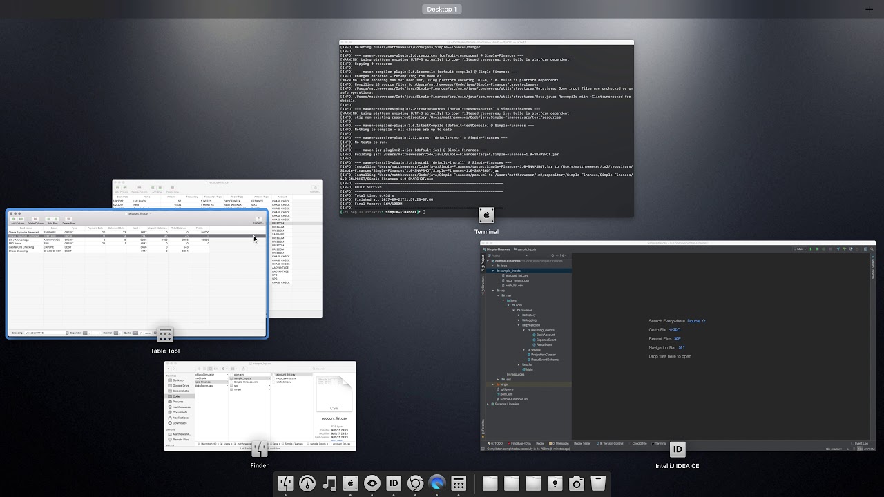 Financial Tracker Java Application: First Walkthrough