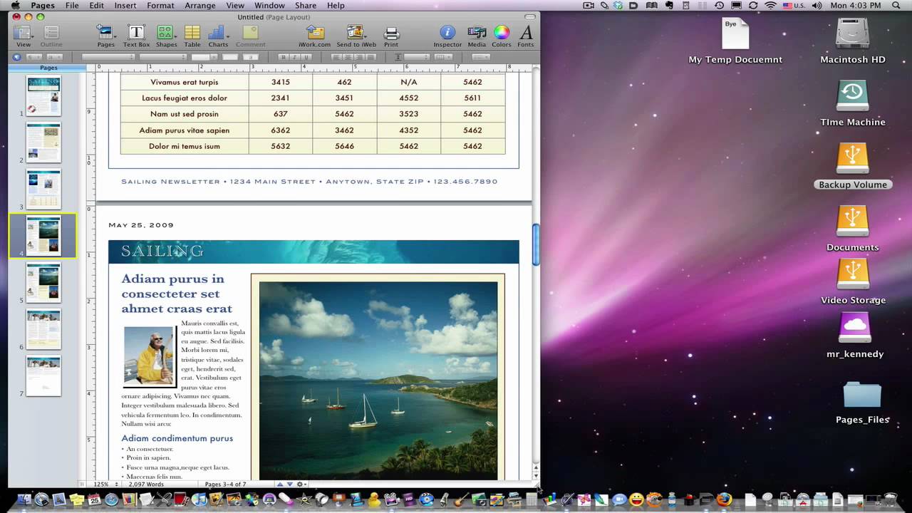 Moving Through a Document