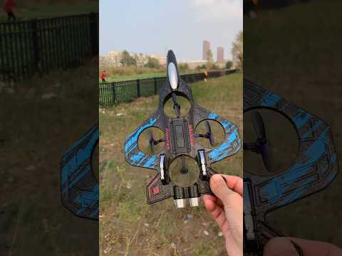 RTF Fighter RC Plane - Fixed Wing Glider with Electric Drone Quadcopter Features!