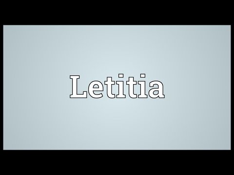 Letitia Meaning