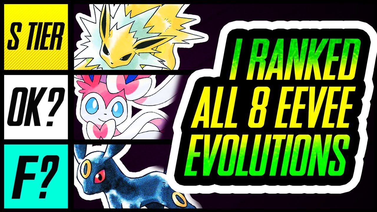I Ranked ALL 8 Eevee Evolutions | Pokemon | Mr1upz