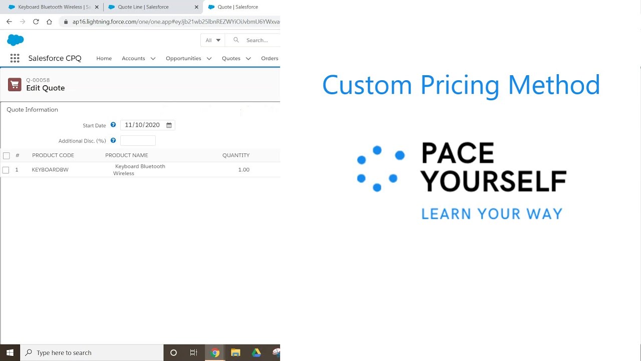 Salesforce CPQ Custom Pricing Method