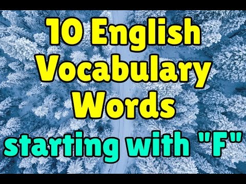 10 English vocabulary words starting with "F"