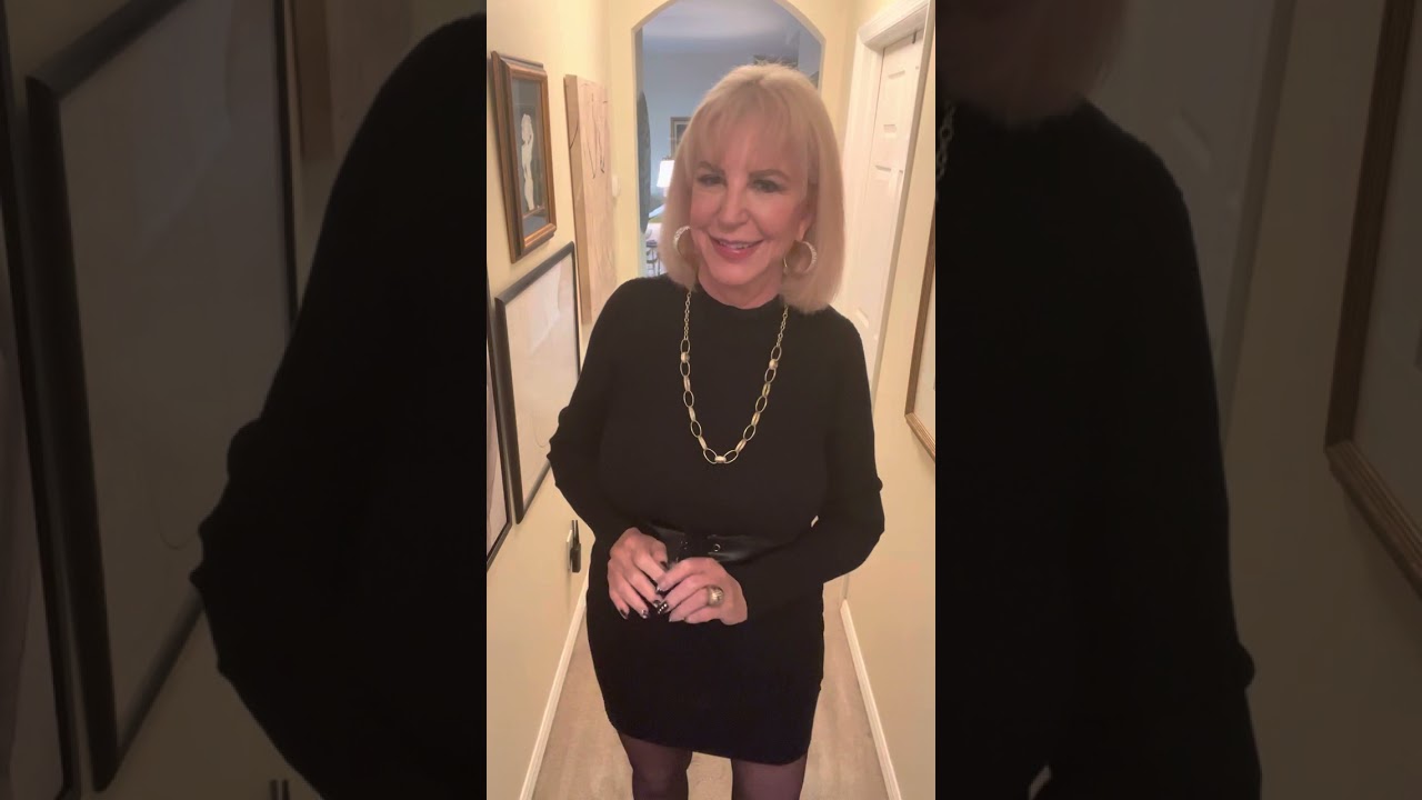 Glamorous Granny models an LBD.