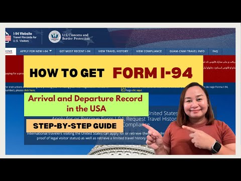 How to get FORM-I-94 (U.S Arrival / Departure Record) | Step-by-step Guide | Episode 63