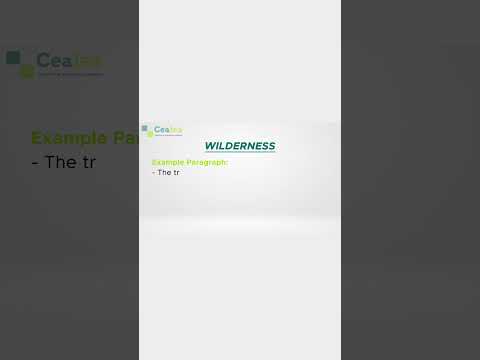 Learn How to Use Wilderness - meaning, synonyms, antonyms, and example sentences.