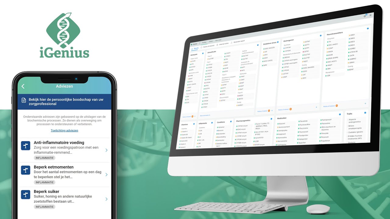 iGenius DNA-Dashboard