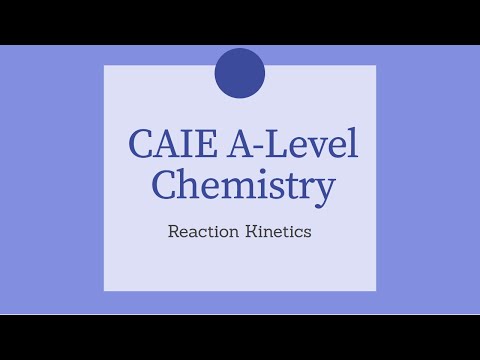 CAIE A-Level Chemistry | Reaction Kinetics - Factors, Boltzmann distribution, Catalysis | Lesson