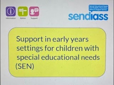 SEN support in early years settings