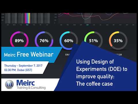Using Design of Experiments (DOE) to improve quality|Quality and Productivity| Dubai | Meirc