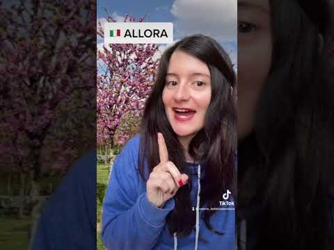 ALLORA what does it mean in Italian?