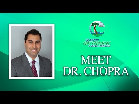 MEET DR. VINAY CHOPRA - Sports Medicine | Seaview Orthopaedic & Medical Associates