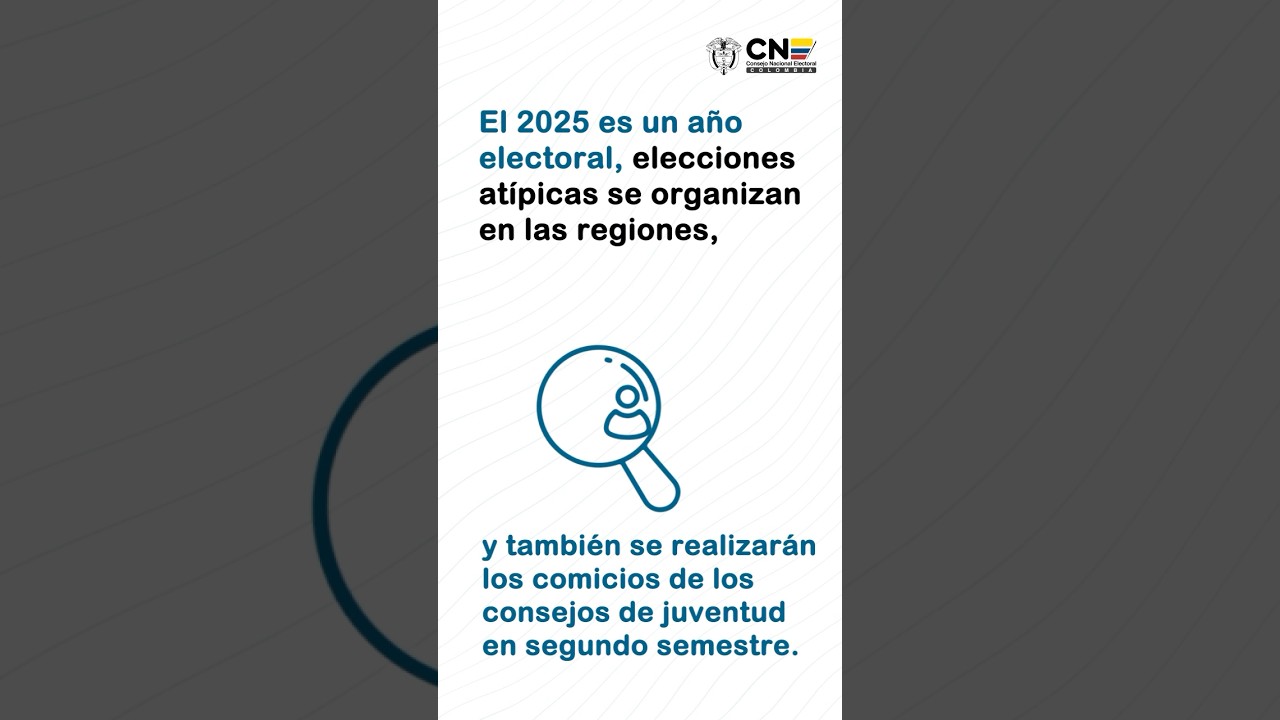 Infografía: Calendario electoral 2025 #cne