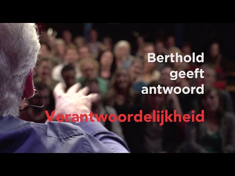 Berthold Gunster geeft antwoord: verantwoordelijkheid