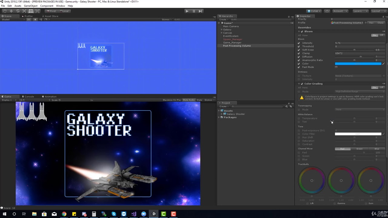 Unity Tutorial - Post Processing Stack V2