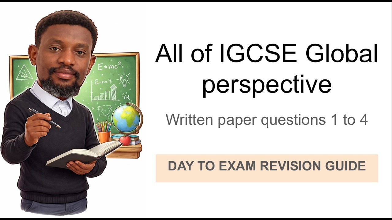 Cambridge IGCSE Global perspectives question 1 to 4 day to exam revision