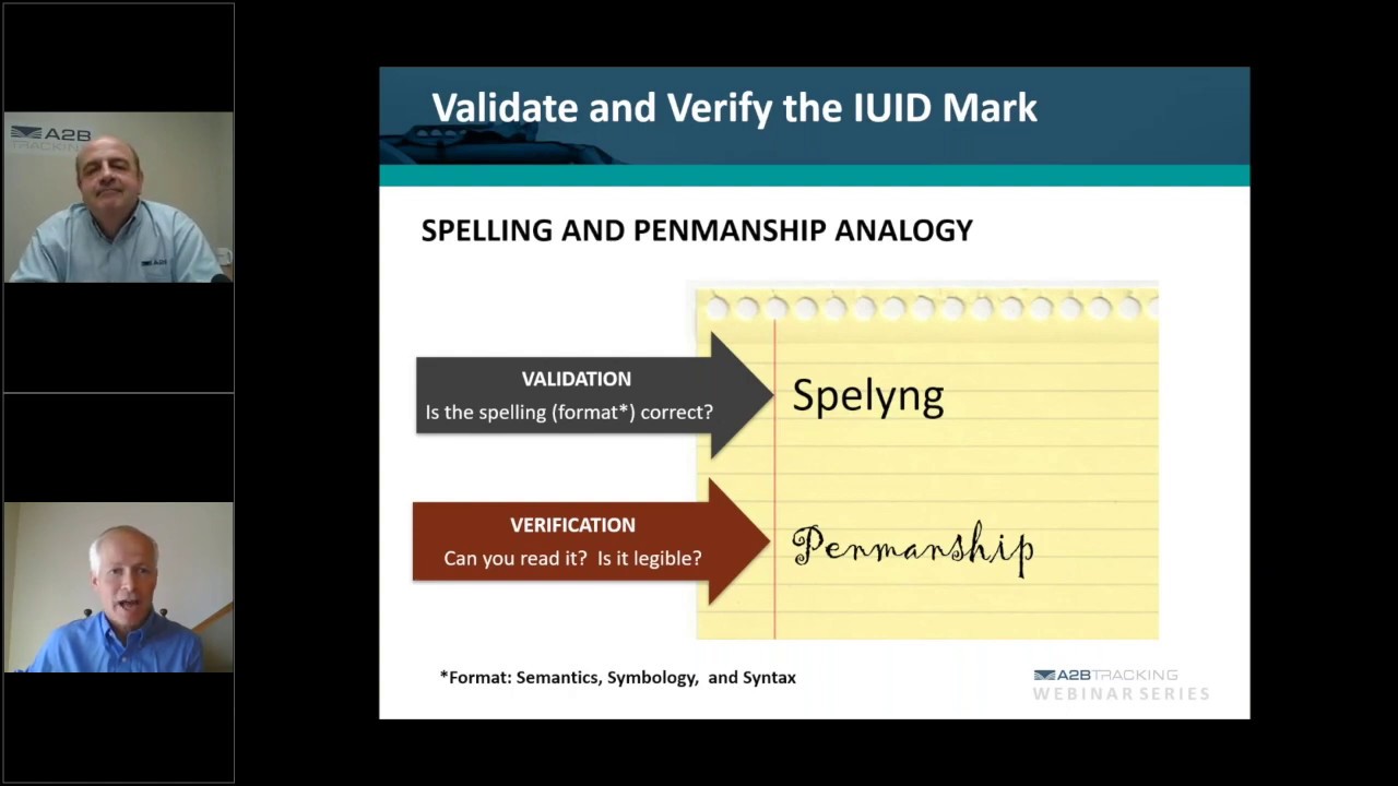 IUID Label Quality Standards -- Validation and Verification
