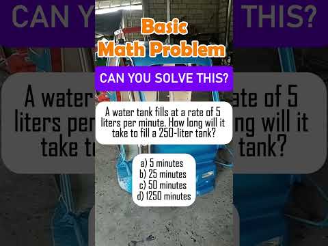 Tangki air terisi dengan laju 5 liter per menit. Berapa lama waktu yang dibutuhkan untuk mengisi tangki berkapasitas 250 liter?