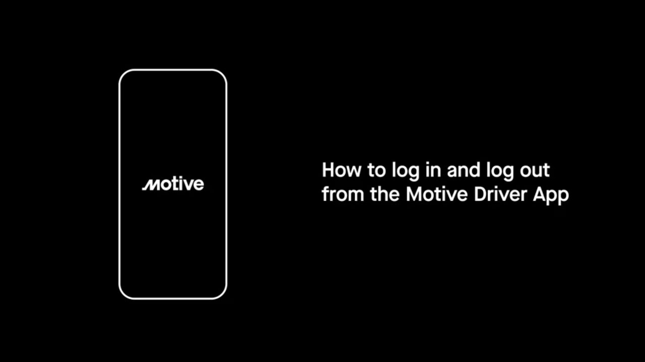 How to Log In and Log Out from the Motive Driver App