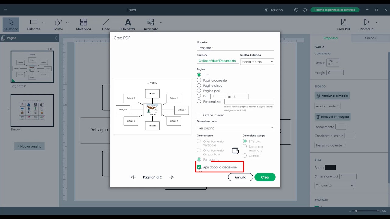 Boardmaker 7- creare un PDF
