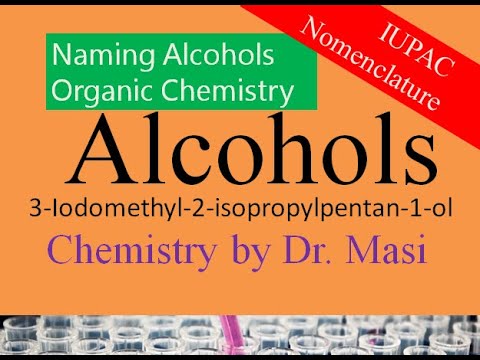 3-Iodomethyl-2-isopropylpentan-1-ol, naming alcohols, how to name alcohols