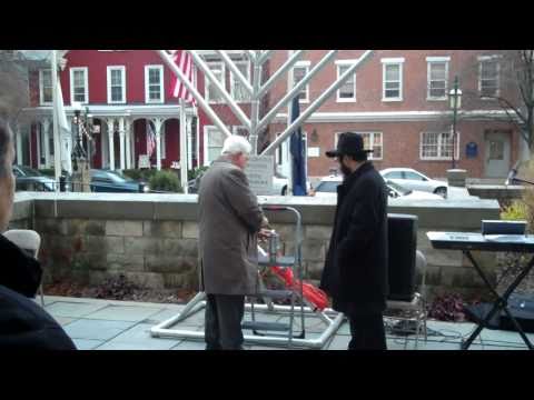 Public Menorah lighting at Blair County Courthouse by Chabad Lubavitch Jewish Center