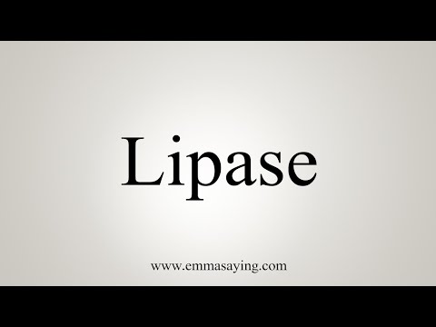 How To Say Lipase