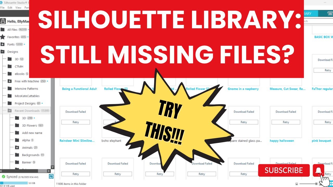 Silhouette Library: Files Still Missing? Try This!!!