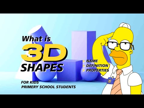 3D shapes? Definition & Properties #primaryschool #kidslearning