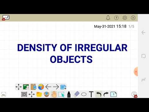 HOW TO CALCULATE THE DENSITY OF AN IRREGULAR OBJECT