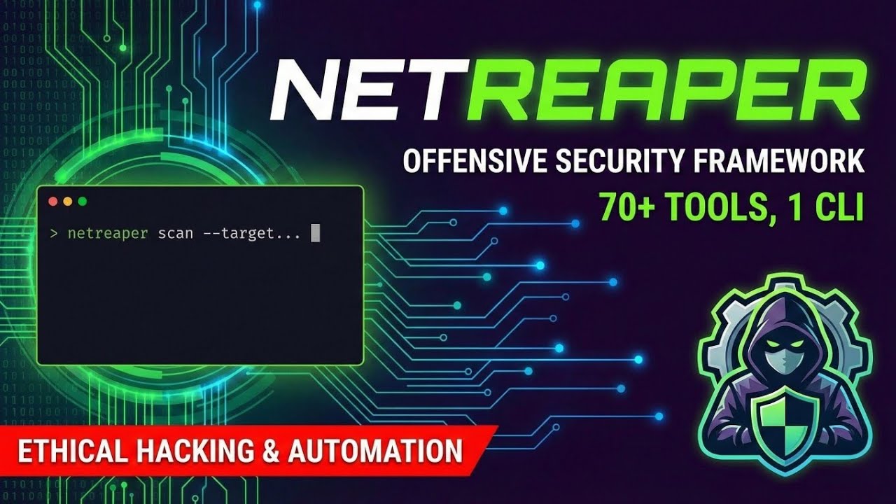 NETREAPER: The Ultimate Offensive Security Framework (70+ Tools in 1 CLI) 💀💻