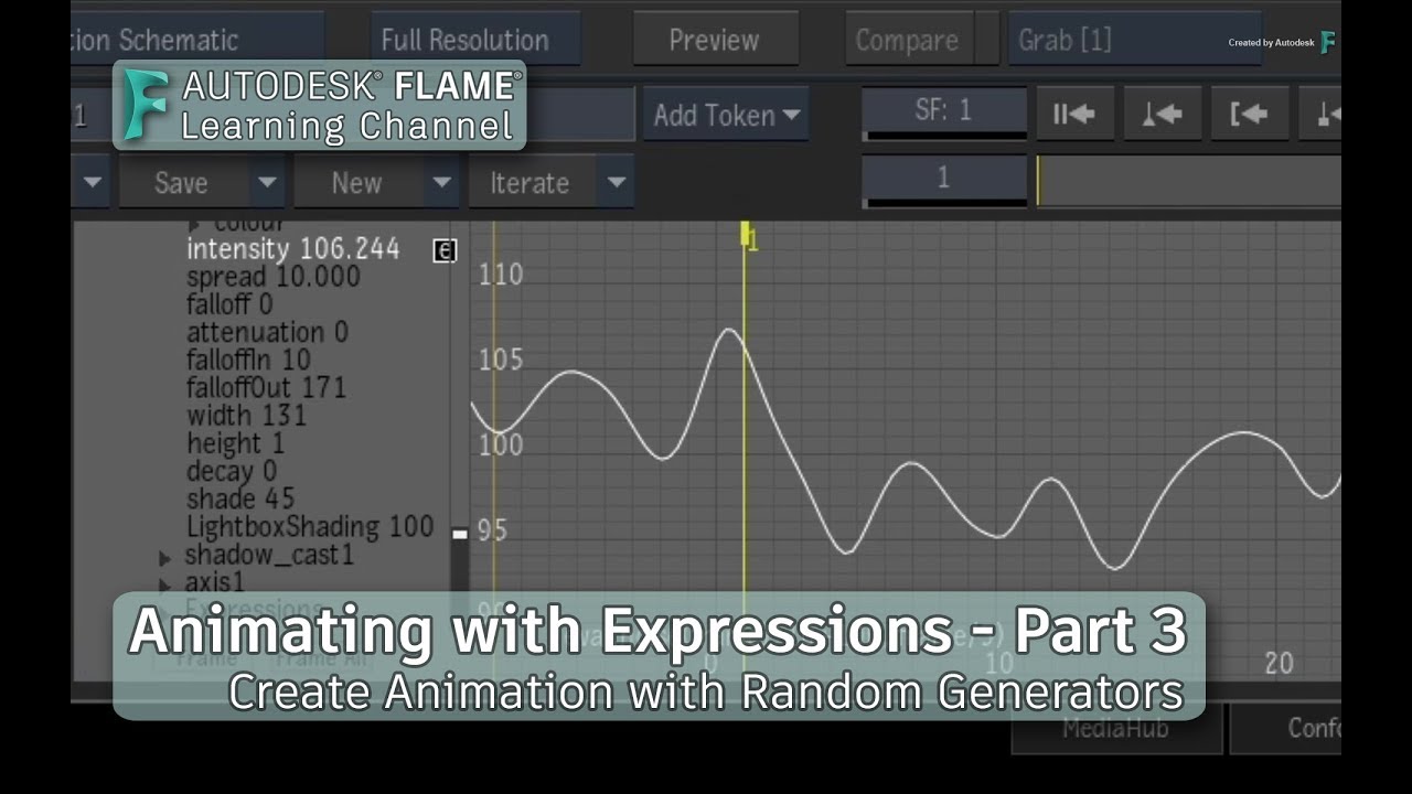 Animating with Expressions - P3 - Random Generators - Flame 2019.2