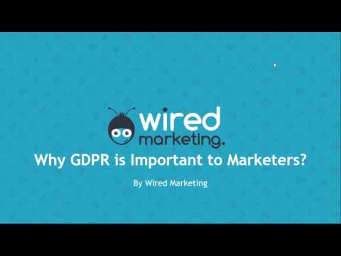 Why is GDPR important to Marketers? | Wired Marketing