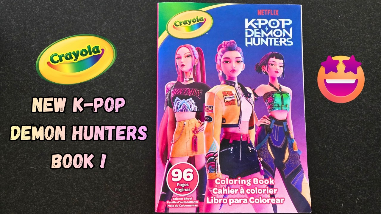 K-POP Demon Hunters Coloring Book 📖✨ | Crayola Flip Through