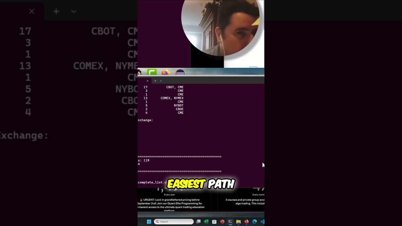 Rithmic API: Easiest Path with Python for Trading #shorts