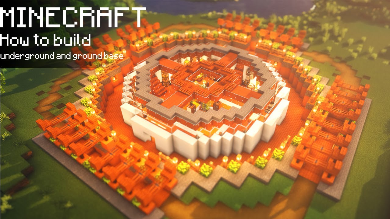 Minecraft : How To Build Acacia Large circle underground and ground ...