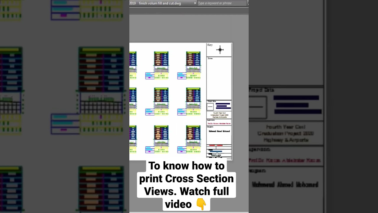 Print Cross Section Views of Road Project on your template (Panda) using Civil 3d