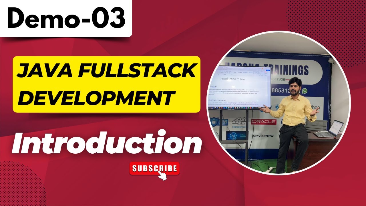 Java Full Stack Development Demo 03 | Introduction to java fullstack | #harshatrainings