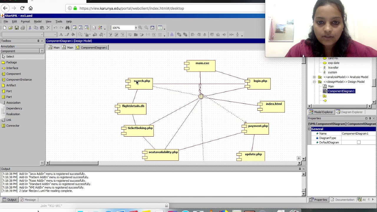 component diagram for airline reservation system