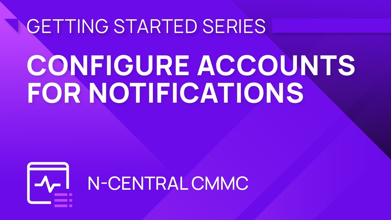 Configure Accounts for Notifications