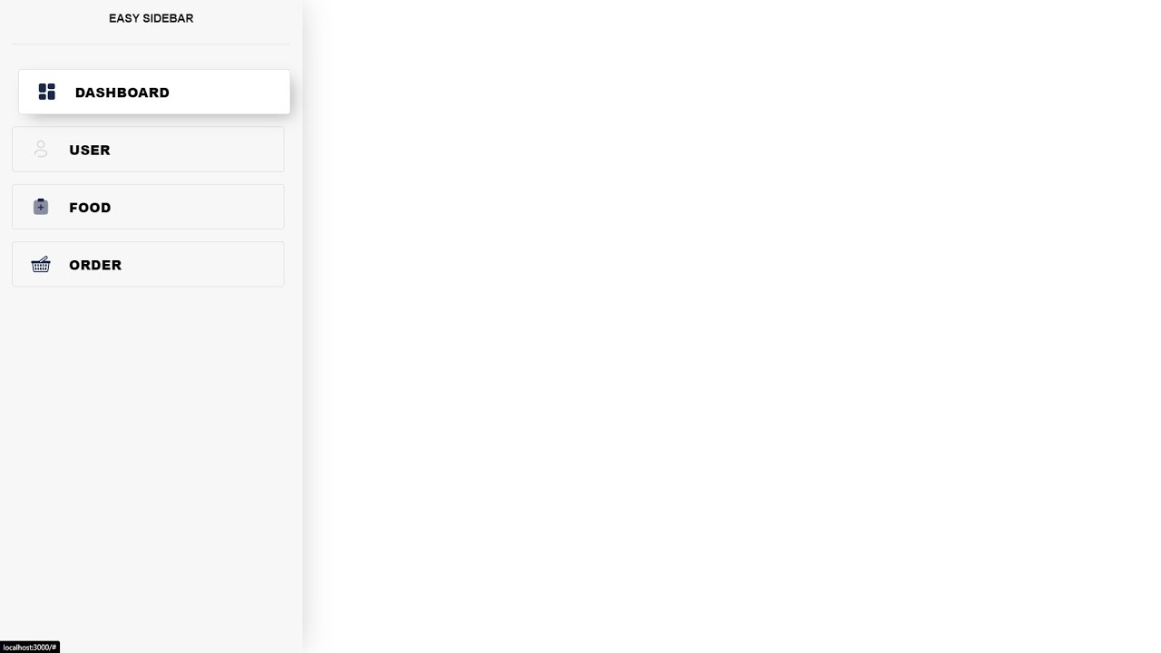 EASY SIDEBAR || REACT.JS TUTORIAL