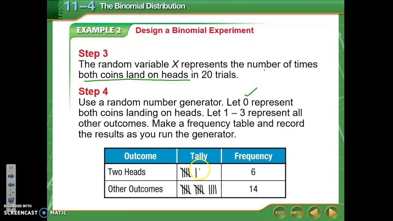 11 4   The Binomial Distribution